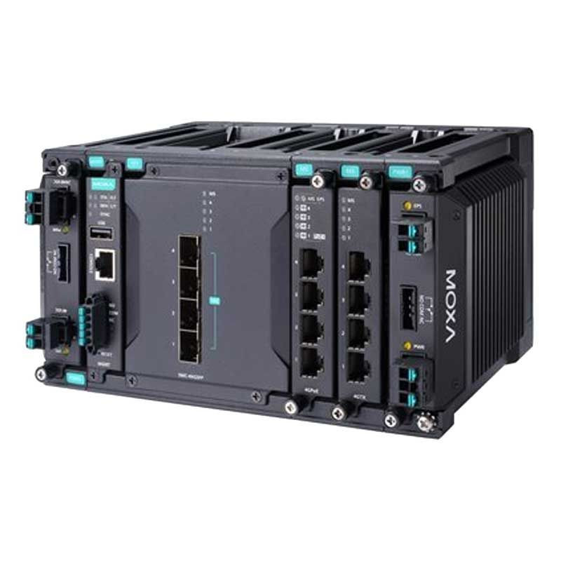 MOXA MDS-G4012-4XGS 4X10G+8G-port Layer 2 full Gigabit modular managed ...