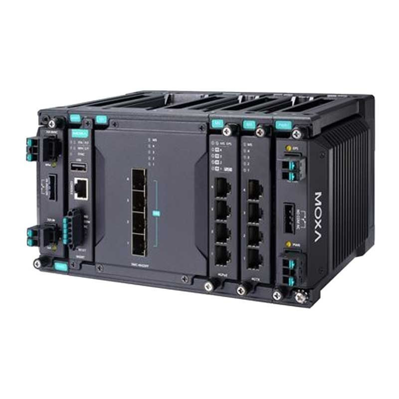 MOXA MDS-G4012-L3-4XGS 4X10G+8G-port Layer 3 Gigabit modular ...